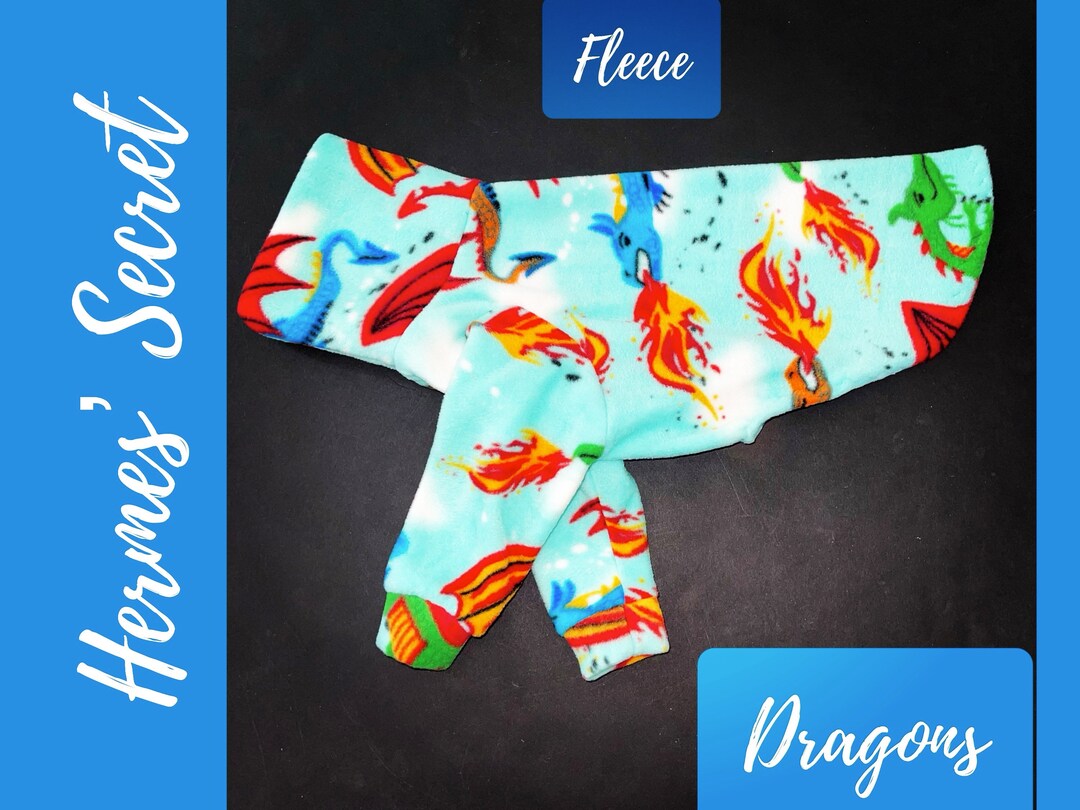 Hermes Secret Dragons Fleece Jammies Etsy