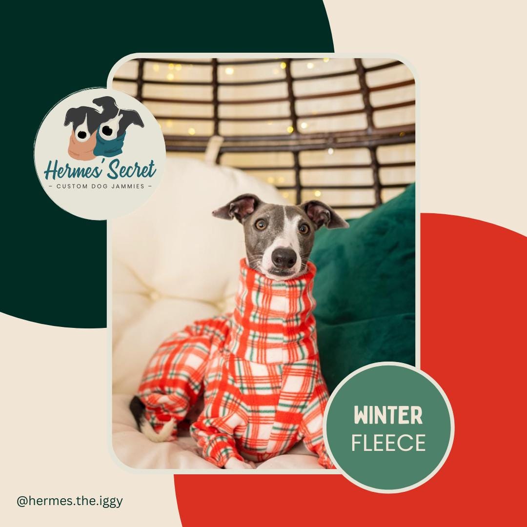 Hermes Secret Winter Fleece Jammies Christmas Etsy