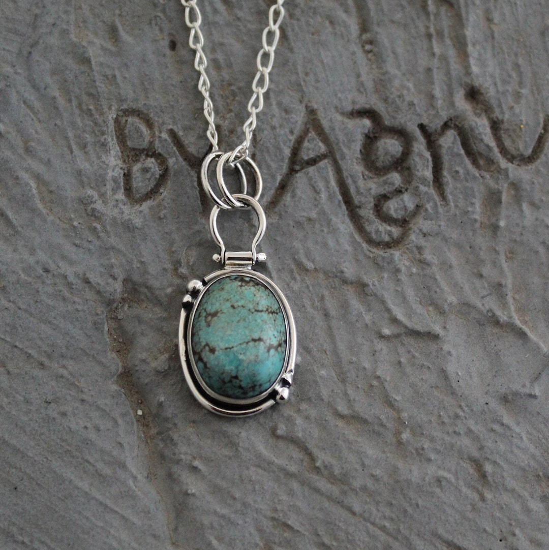Turquoise Necklace, Turquoise Pendant, Stone Necklace, Gift for Mom ...