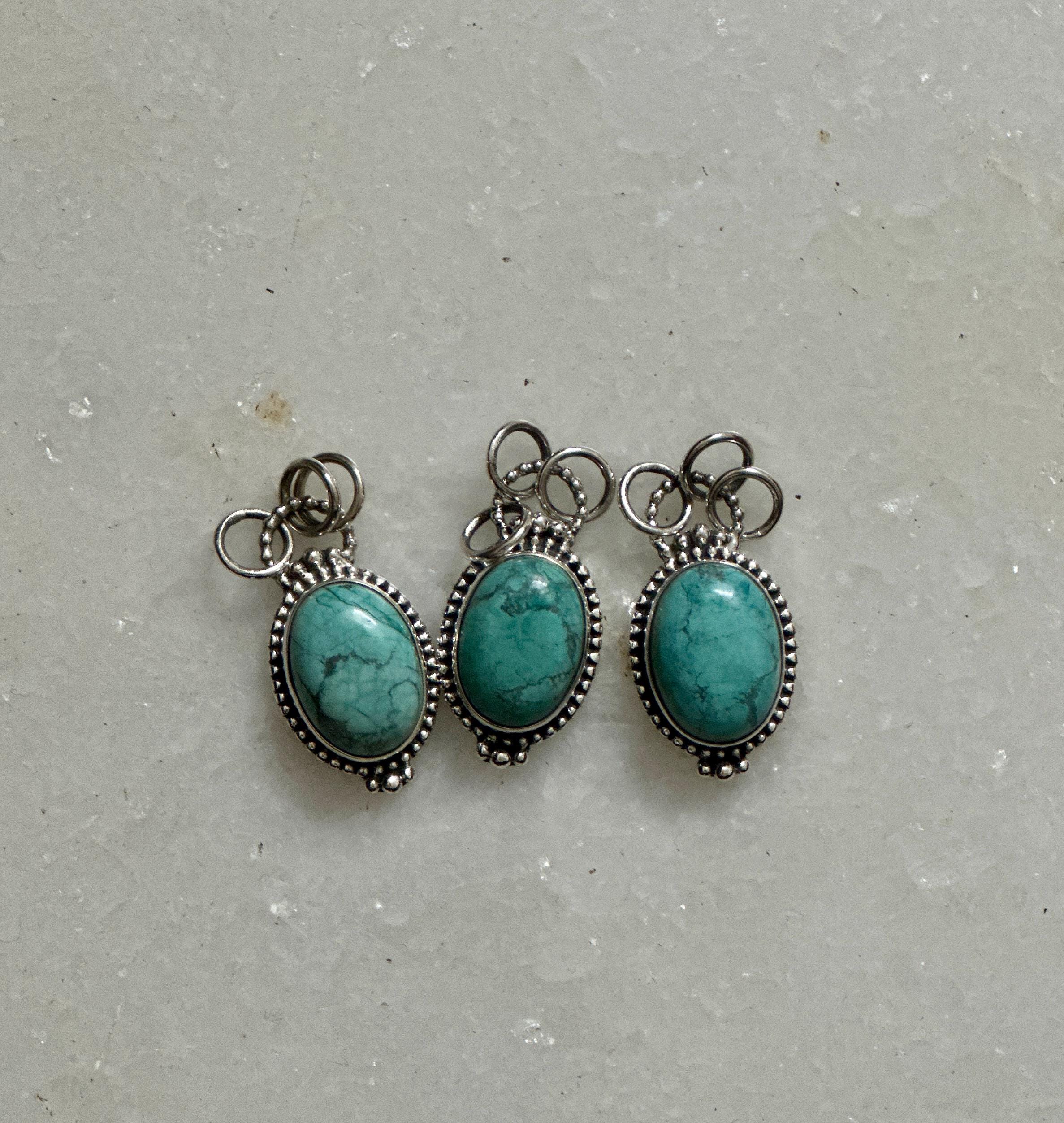 Turquoise Necklace, Gift for Her, Turquoise Jewelry, Silver Turquoise ...