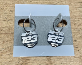 Aluminum Dirt Bike Number Plate Necklace With Personalized Graphics - Etsy
