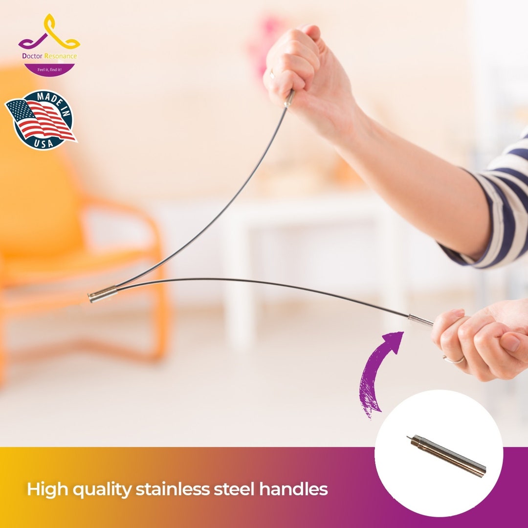 Handmade Dowsing Rods: Original Y Rod Design, Stainless Steel Handles ...