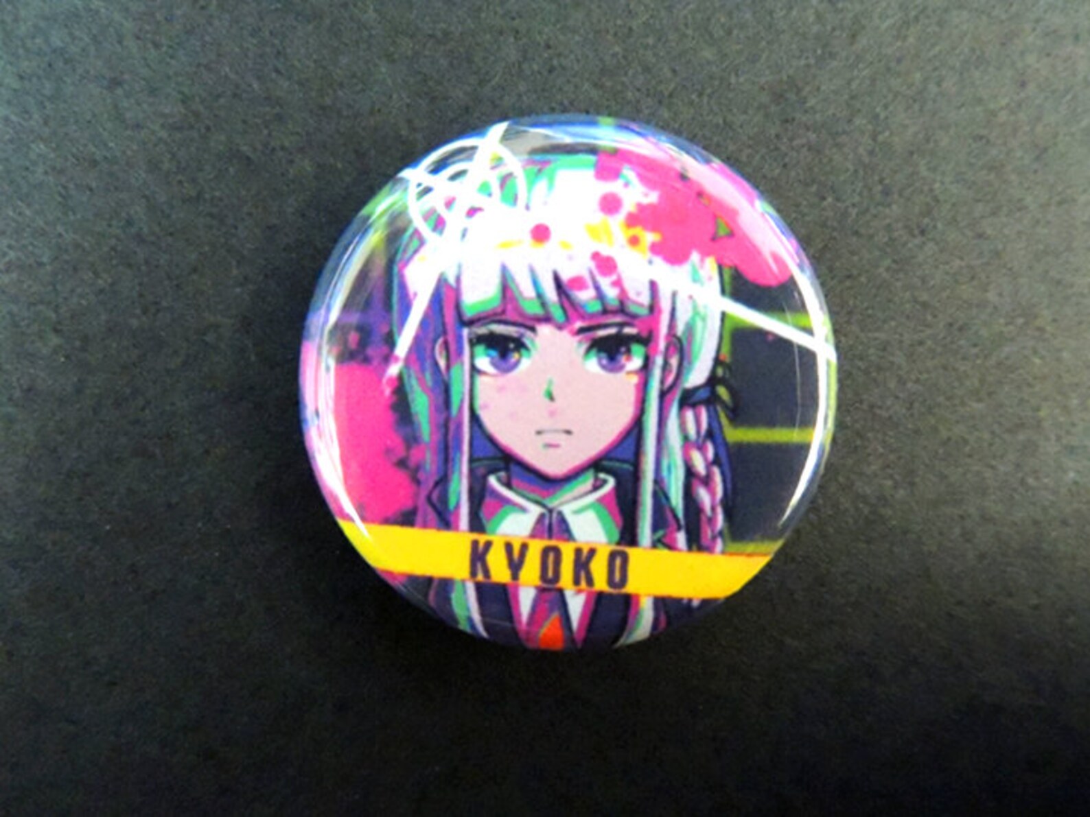 Danganronpa Splat Buttons junko Enoshoshima Komaeda Nagito - Etsy