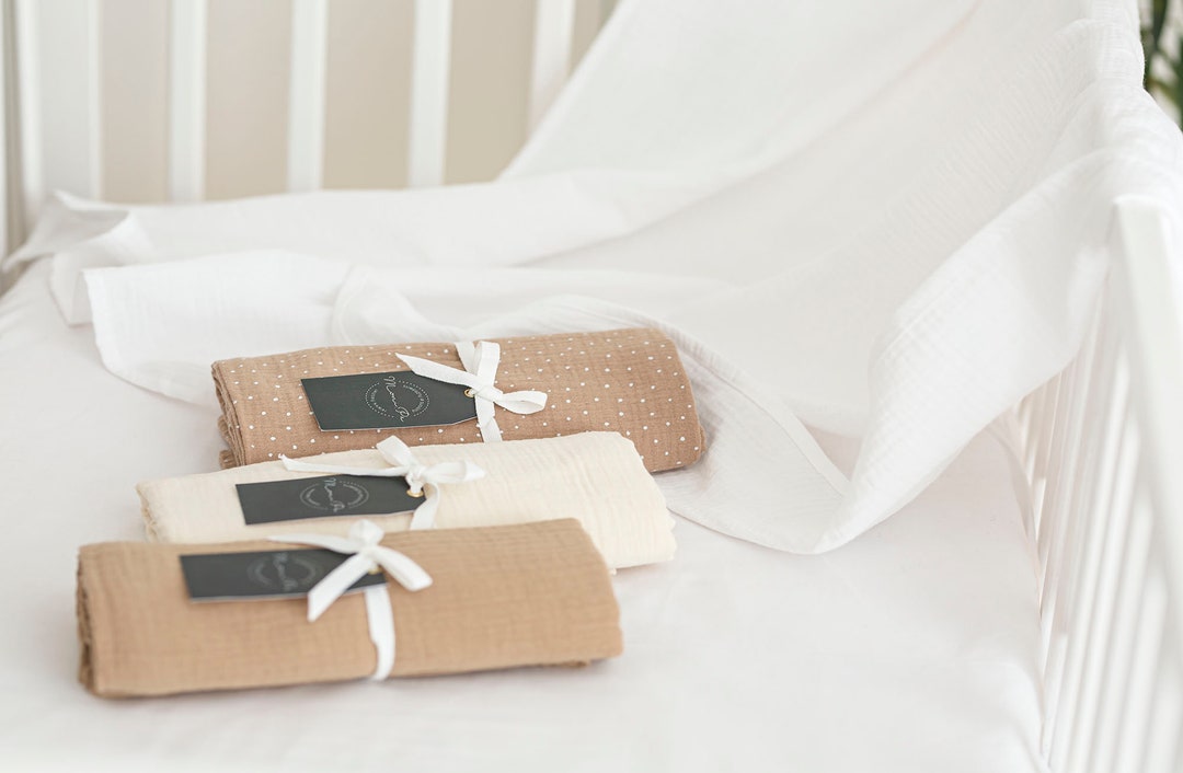 Baby Swaddle Cloth, Natural 100% Organic Muslin Cotton, Soft Baby ...