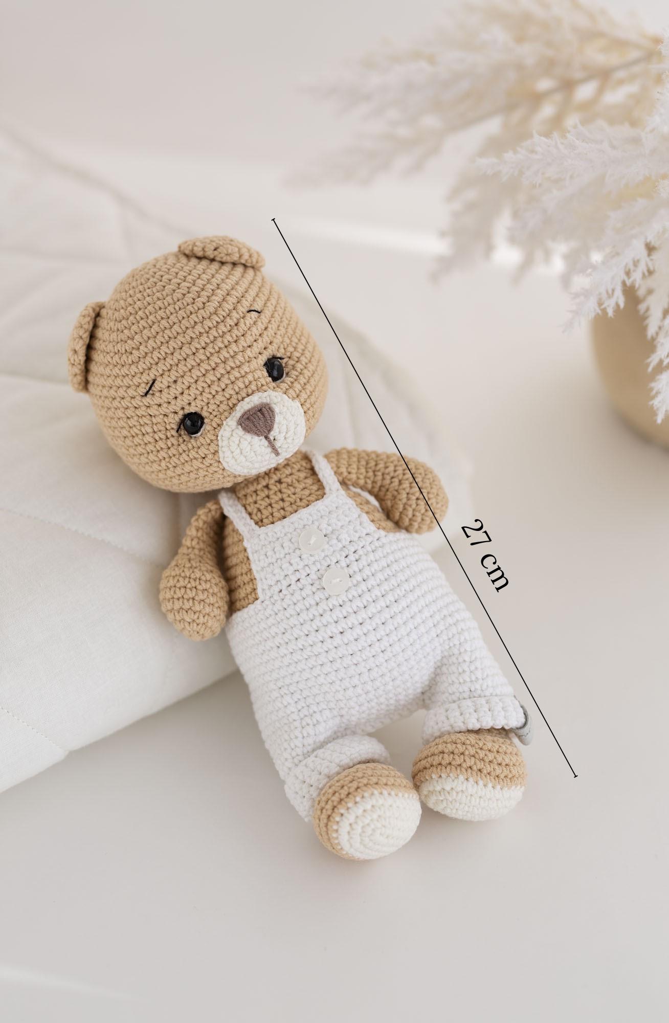 Hand Crochet Soft Toy, Crocheted Toys Baby Shower Gift Set, 10.6 ...