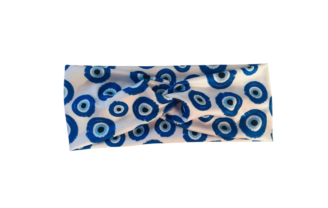 Evil Eye Turban Headband- Twist Headband - Etsy