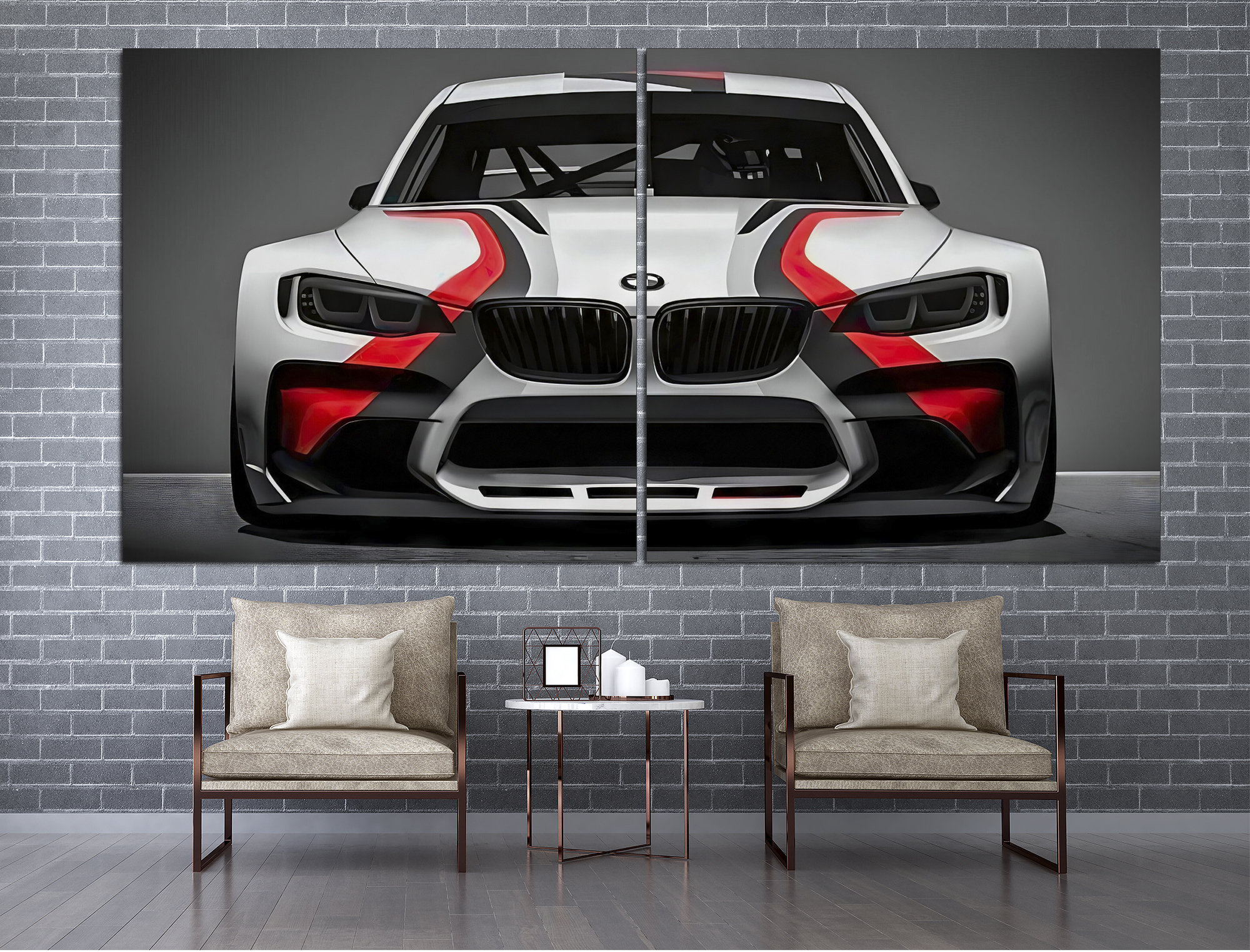 Handmade BMW Sports Car Canvas Wall Art - Etsy