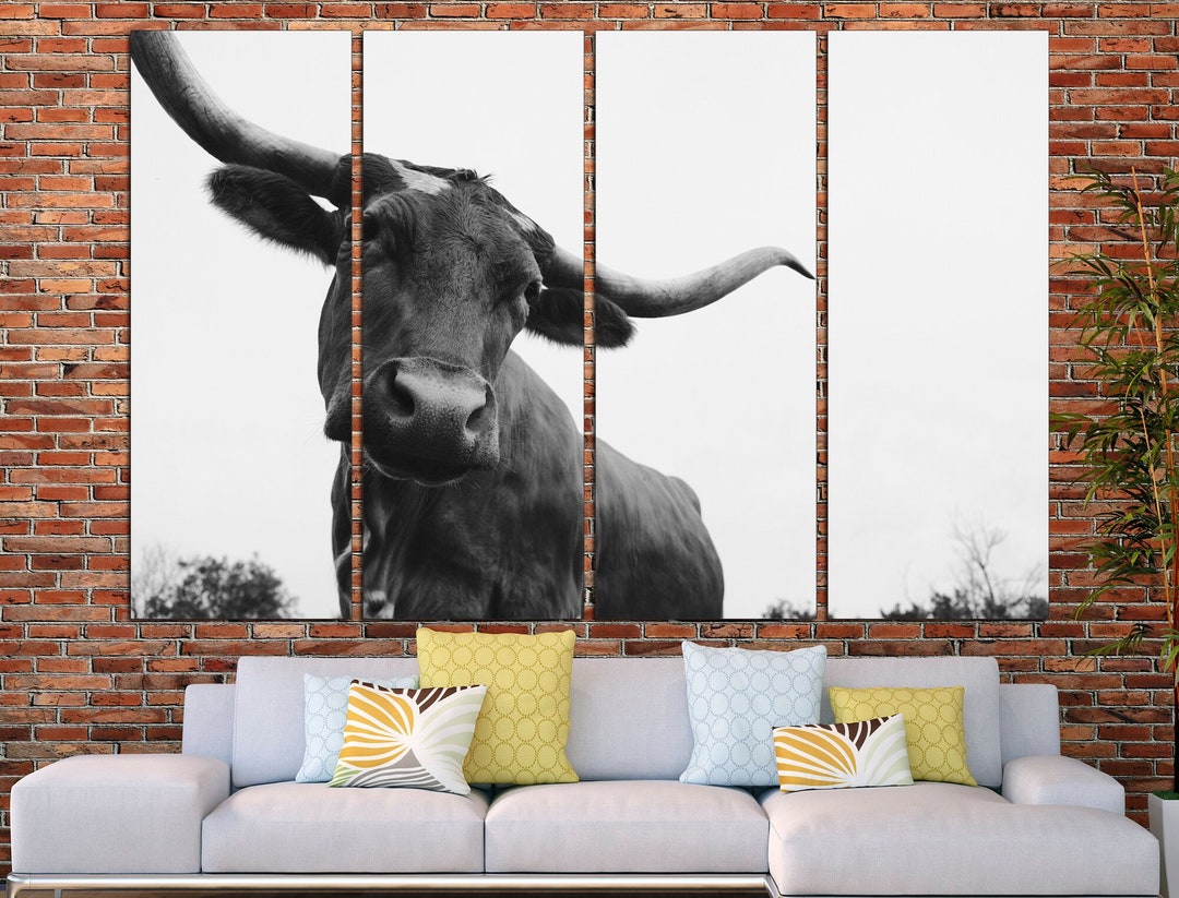 Farm Wall Art Cow Decor Farm Animal Decor Texas Home Decor Kitchen Wall ...