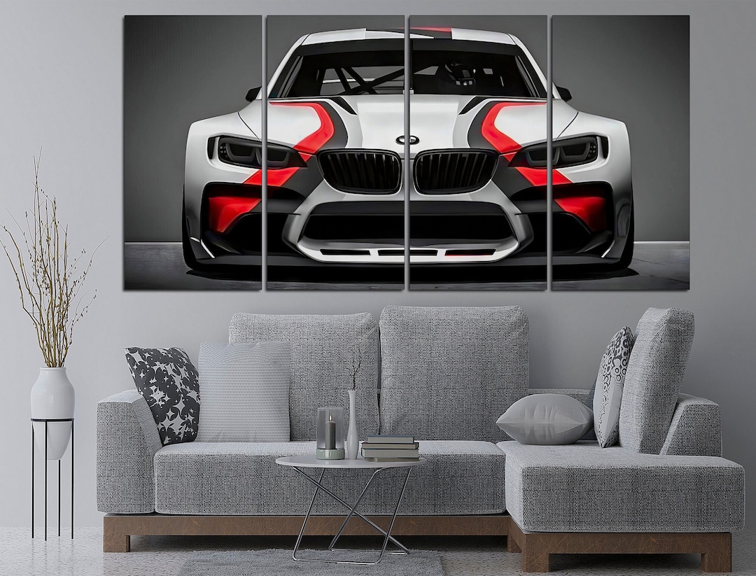 Handmade BMW Sports Car Canvas Wall Art - Etsy