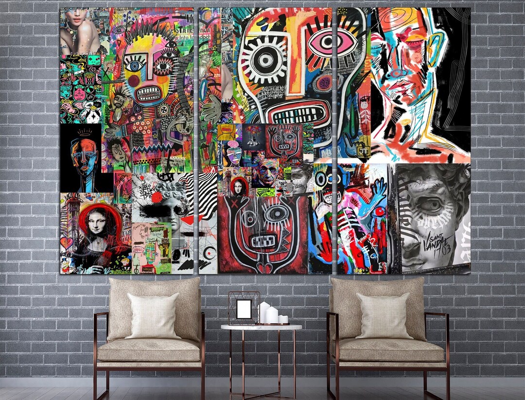 Graffiti Street Art Contemporary Print Trendy Wall Art Street Art on ...