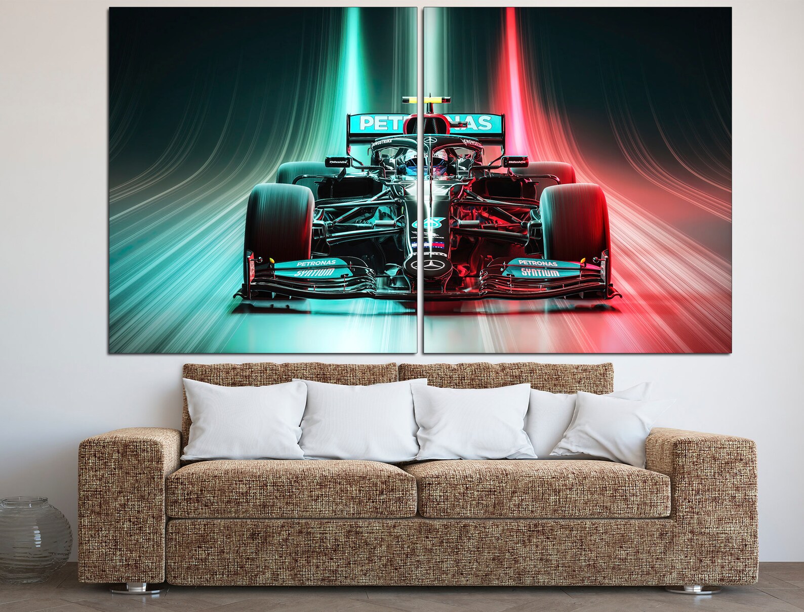 Formula One Car F1 Poster Canvas F1 Formula 1 Car Print on Canvas F1 ...