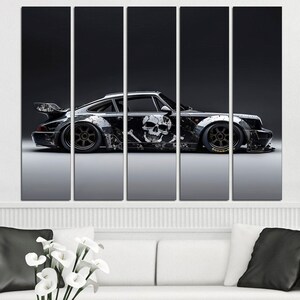 Porsche Poster White Porsche Car Art Black Porsche - Etsy