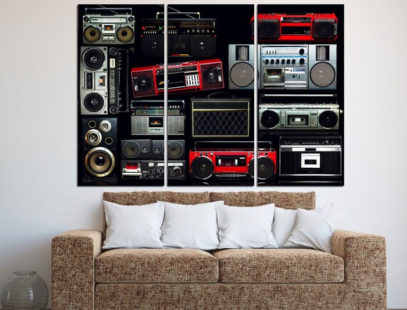 Boombox Radio Art Modern Art Color Art Print Vintage Print - Etsy