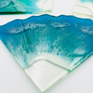 Beach Inspired Resin Coasters/ocean/waves - Etsy