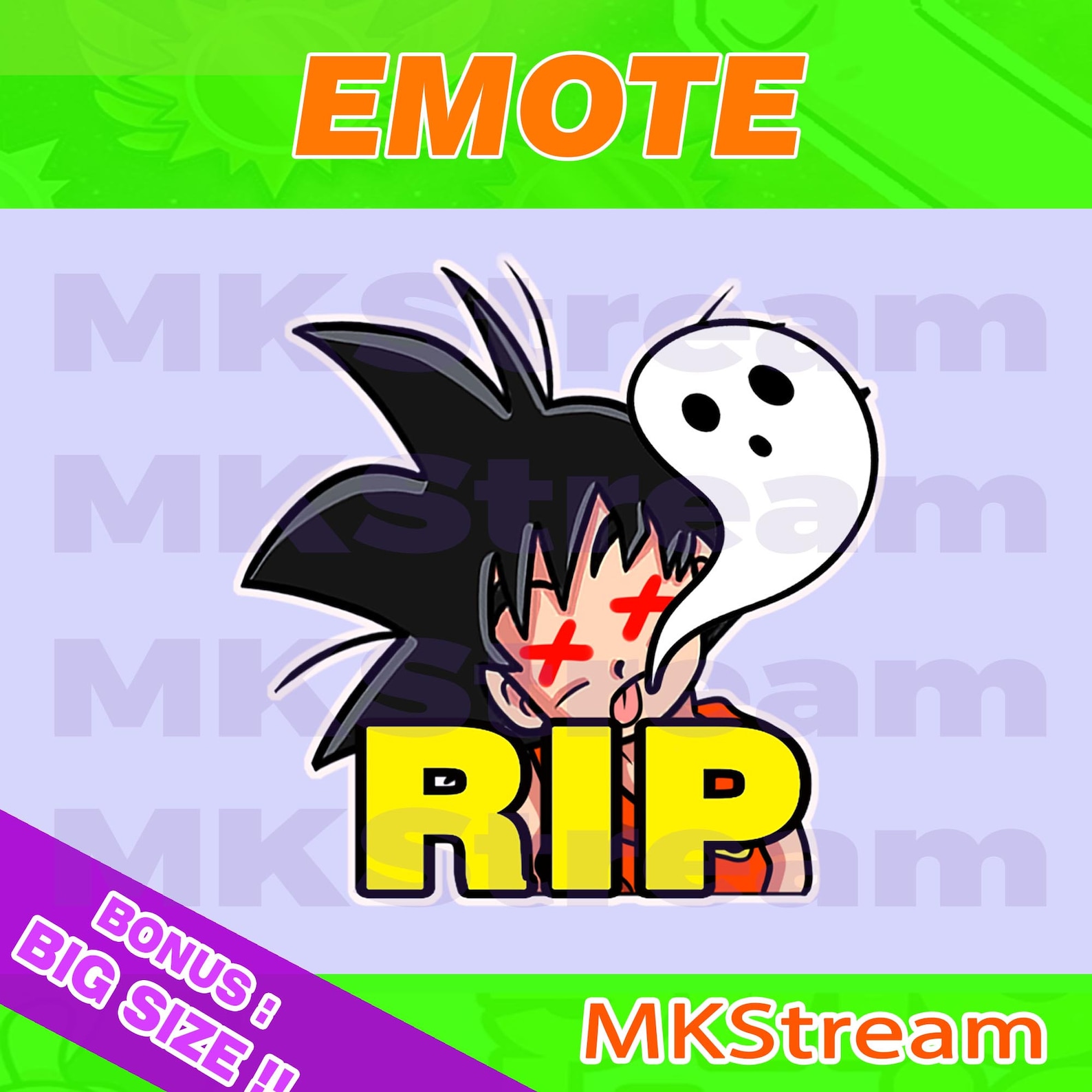 Twitch emotes dragon ball kid goku rip | Etsy