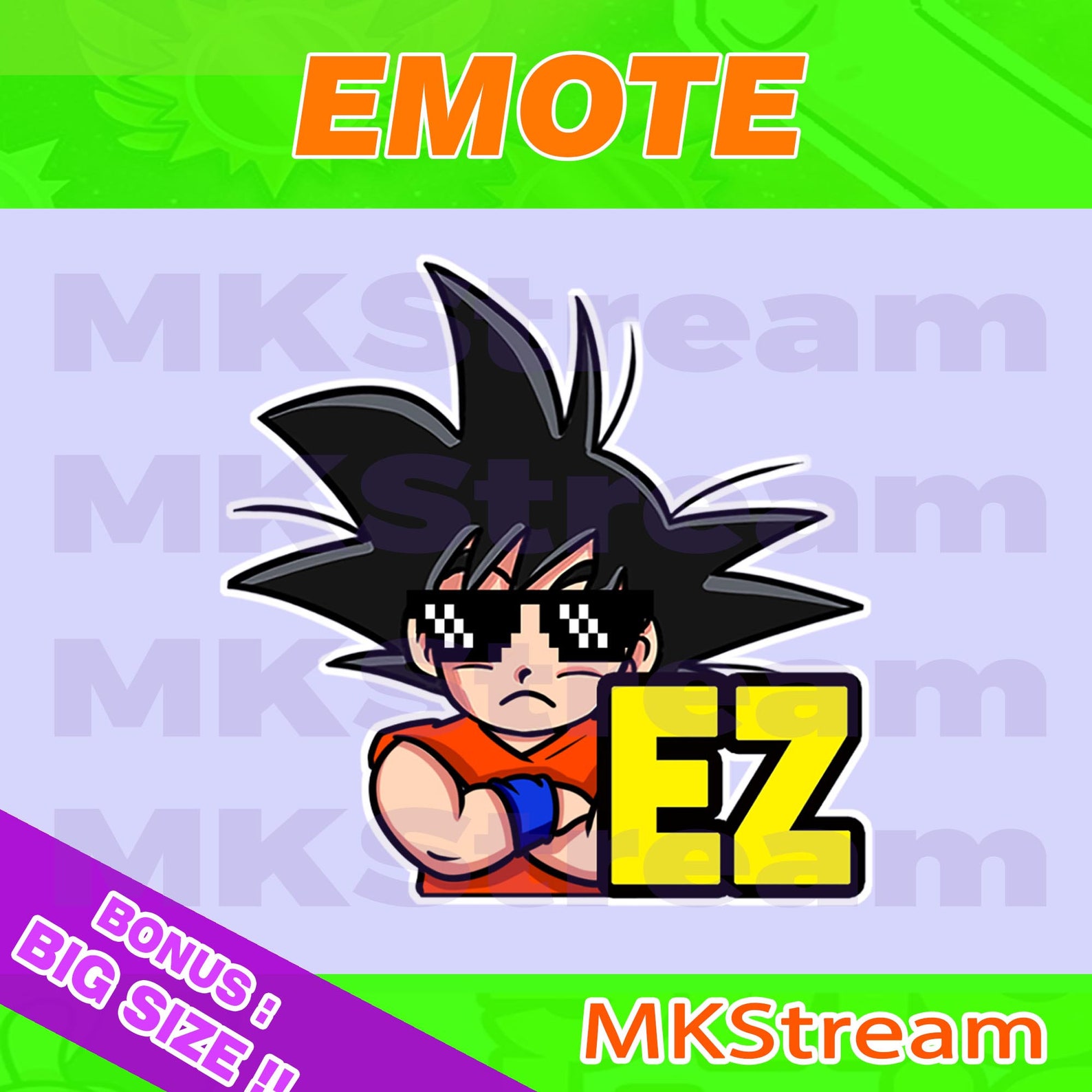 Twitch emotes dragon ball kid goku ez | Etsy