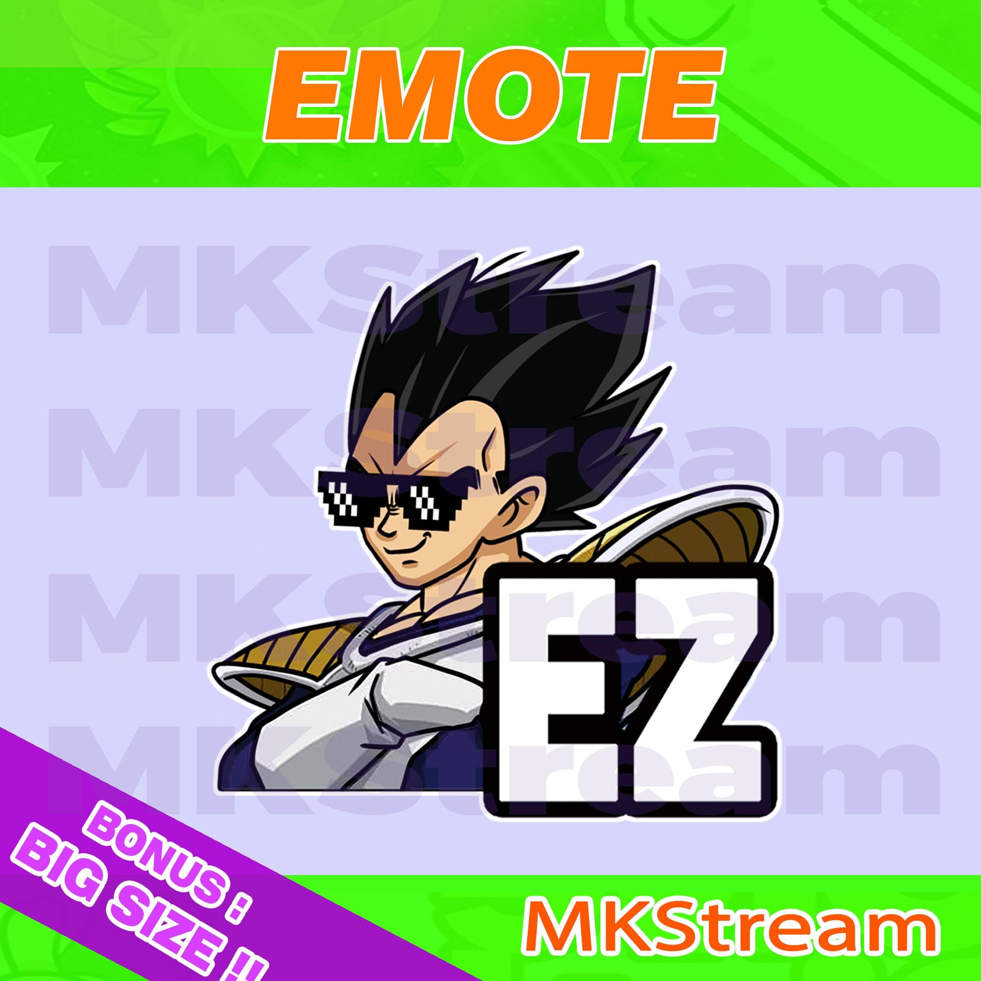 Twitch emotes dragon ball vegeta ez | Etsy