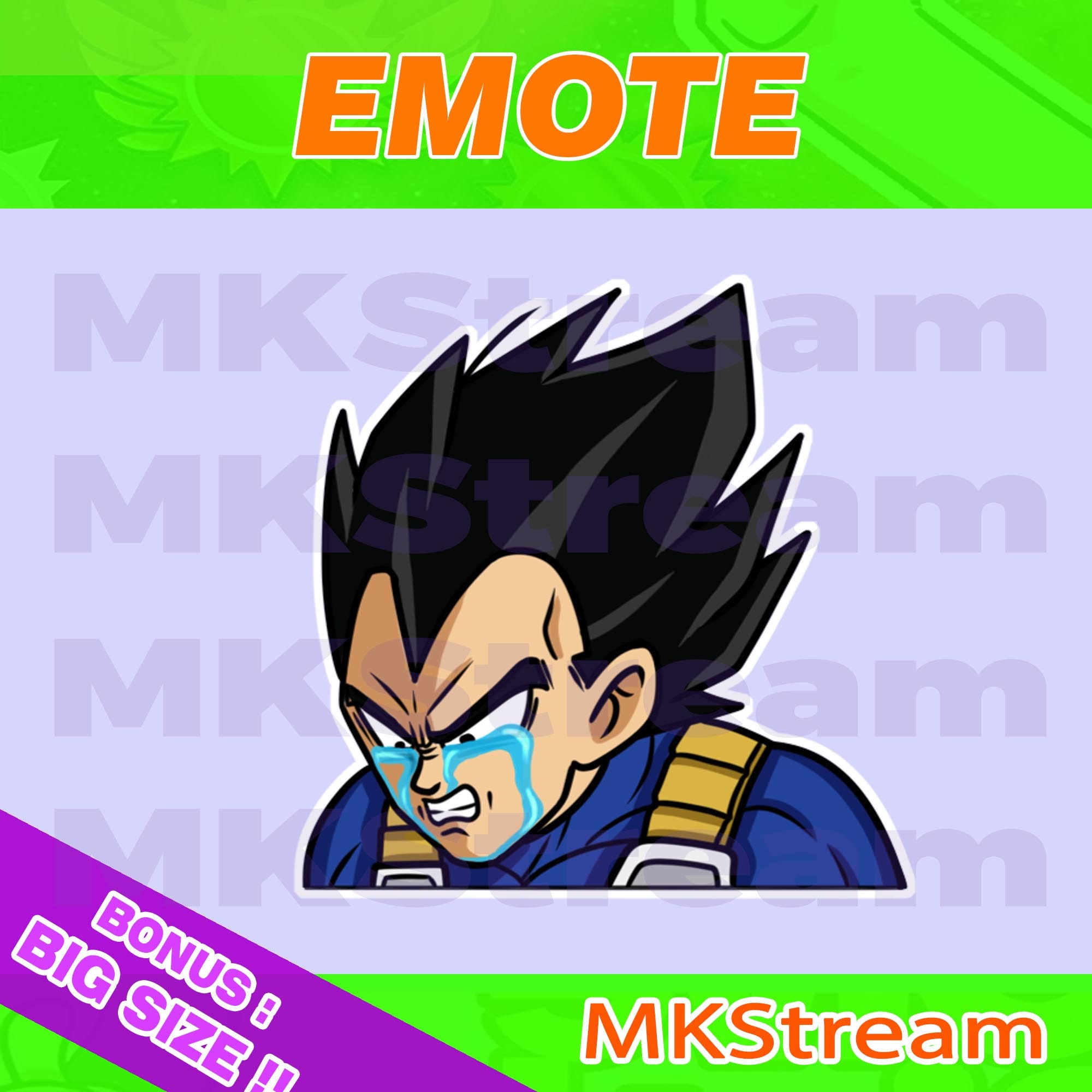 Twitch emotes dragon ball vegeta cry | Etsy