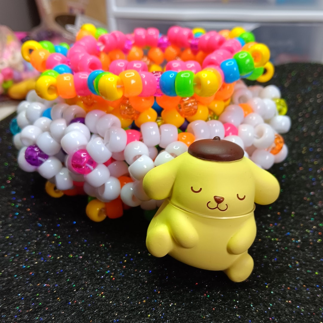 Pompompurin Kandi Cuff - Sanrio Rainbow Kawaii Scene Emo Queen Kid ...