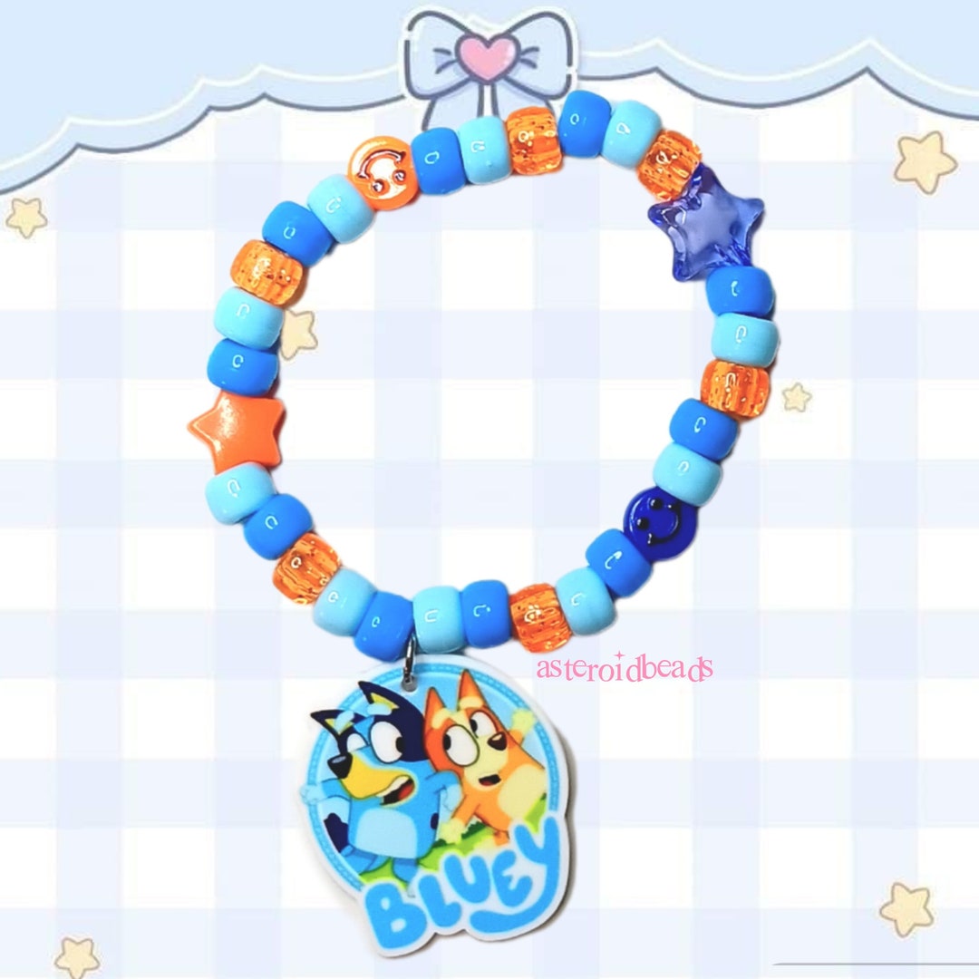 Bluey Charm Kandi Bracelet Kawaii Scene Emo Scenecore Y2K 2000s 2010s ...