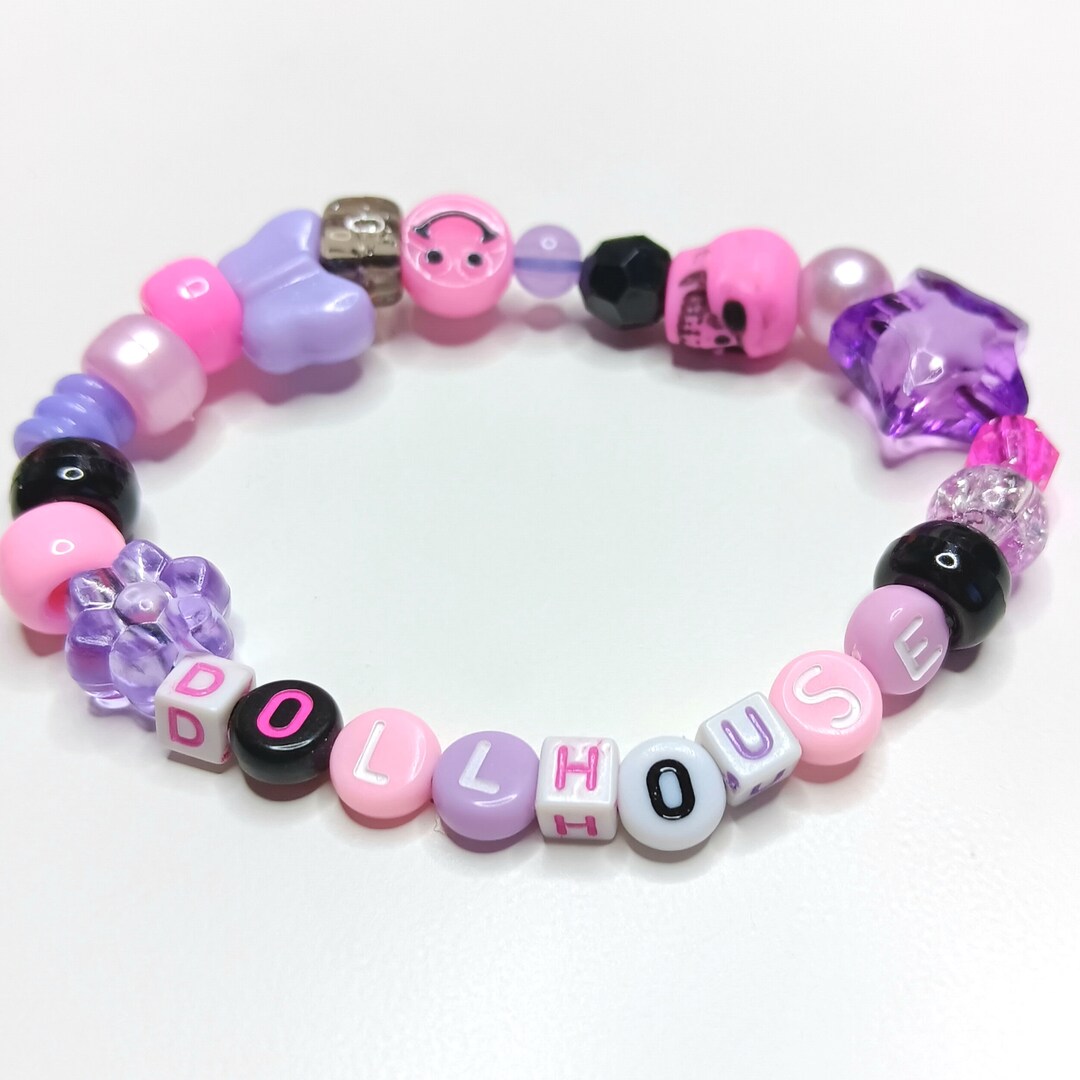 Dollhouse Kandi Single Crybaby Pastel Goth Kidcore Y2K Beaded Bracelet ...