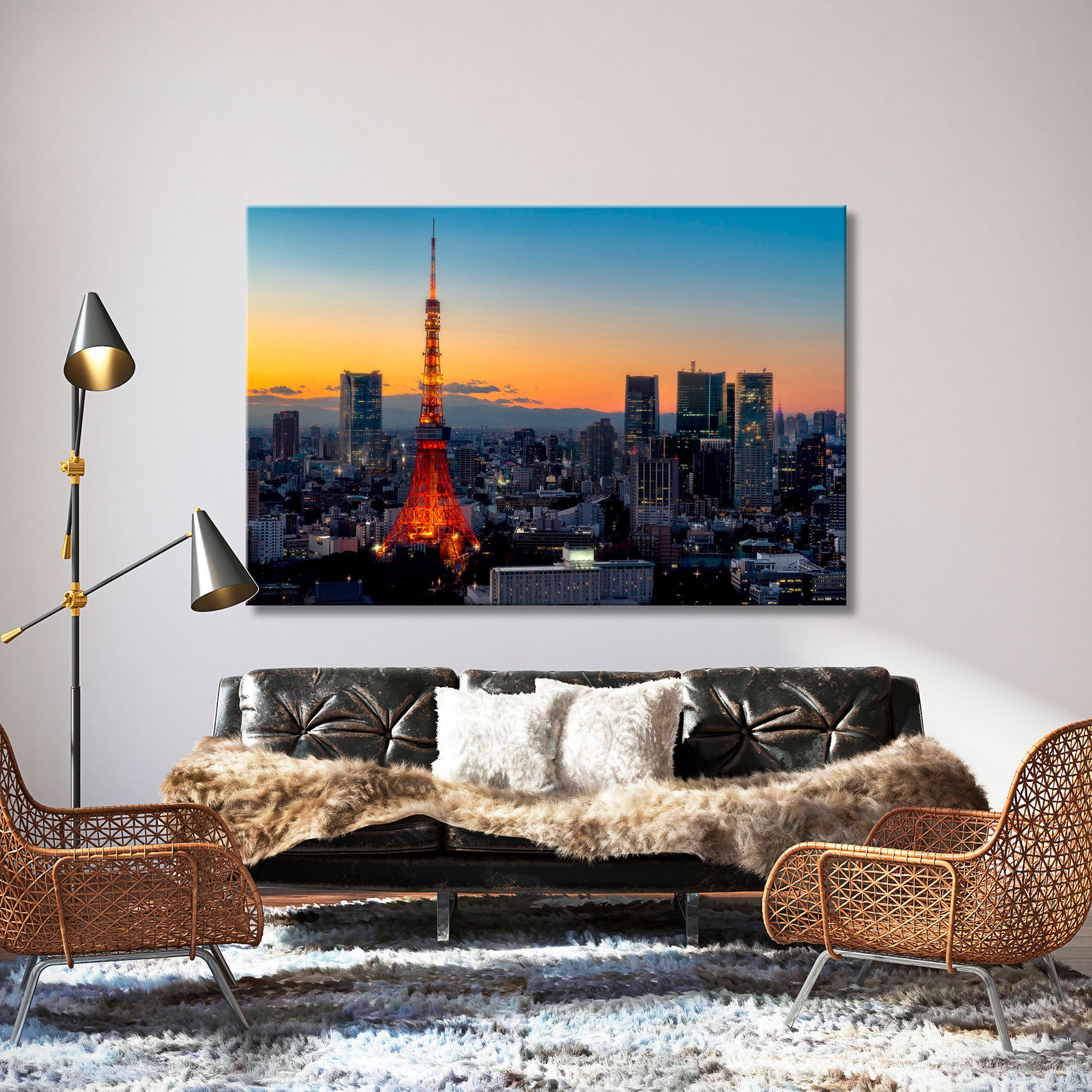 Tokyo City Architecture Print Art Skyscraper Wall Art Japan - Etsy