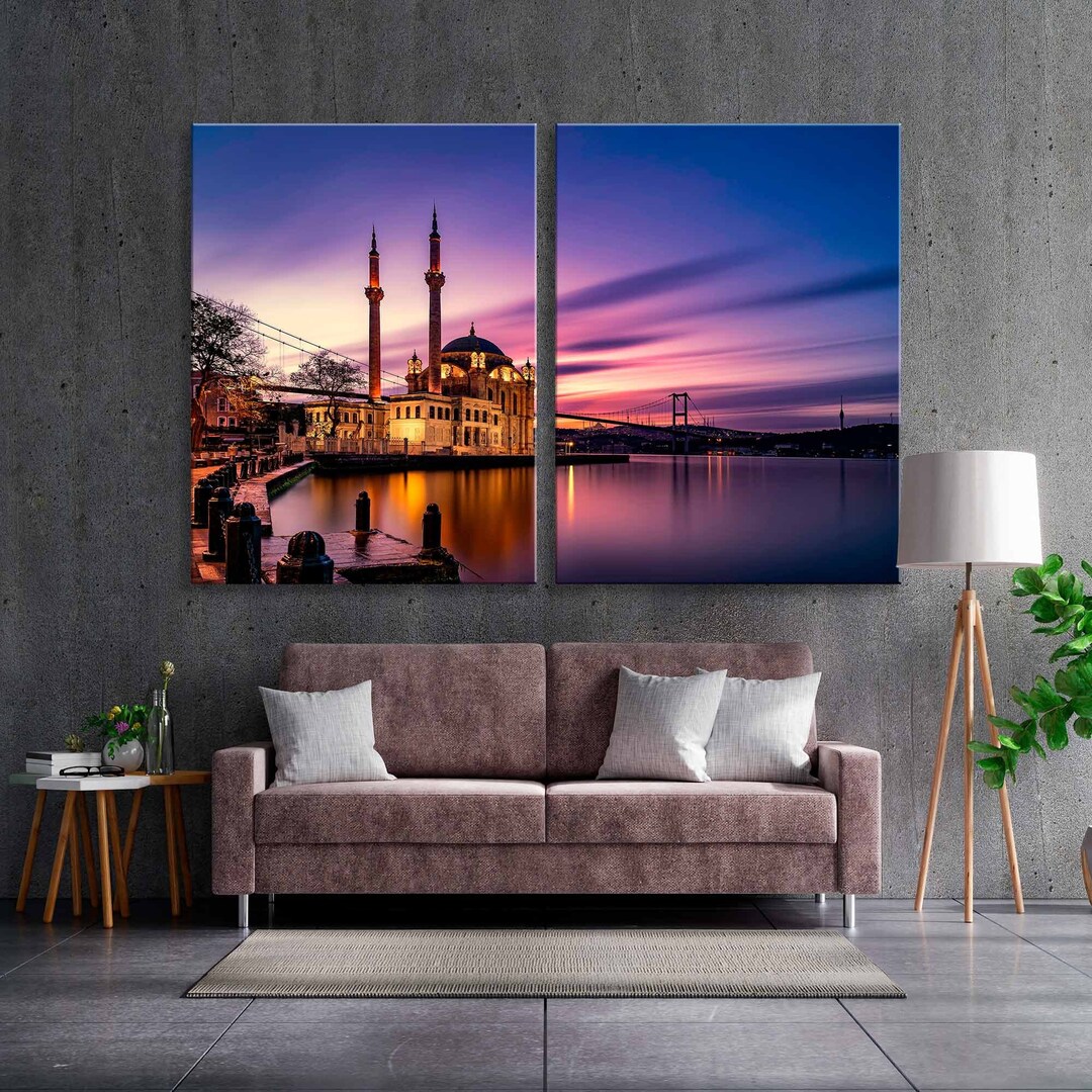 Ortakoy Mosque Canvas Print, Istanbul Turkey Wall Art - Etsy