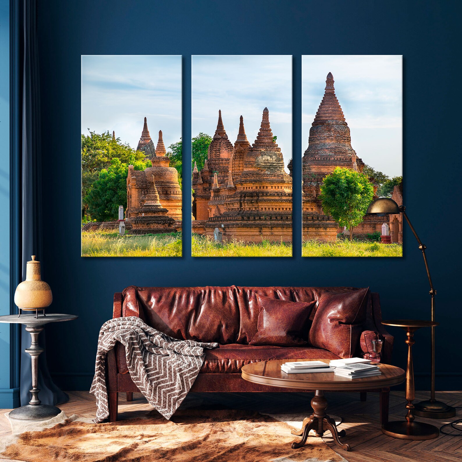 Ancient City Bagan Wall Art, Myanmar Canvas Print, Architecture Wall ...
