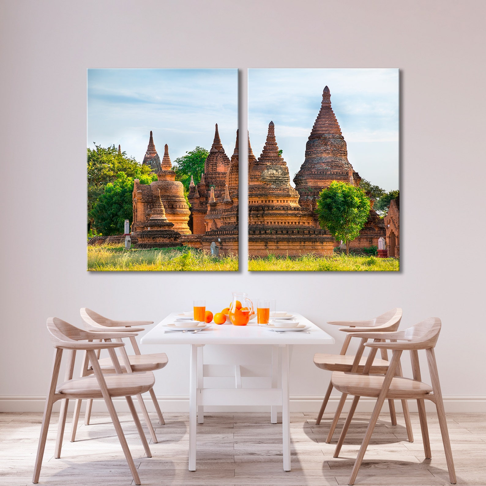 Ancient City Bagan Wall Art, Myanmar Canvas Print, Architecture Wall ...