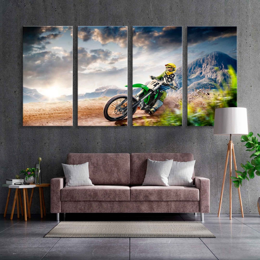 Biker Print. Motorsport Wall Art. Bike Wall Art. Biker Canvas Print ...