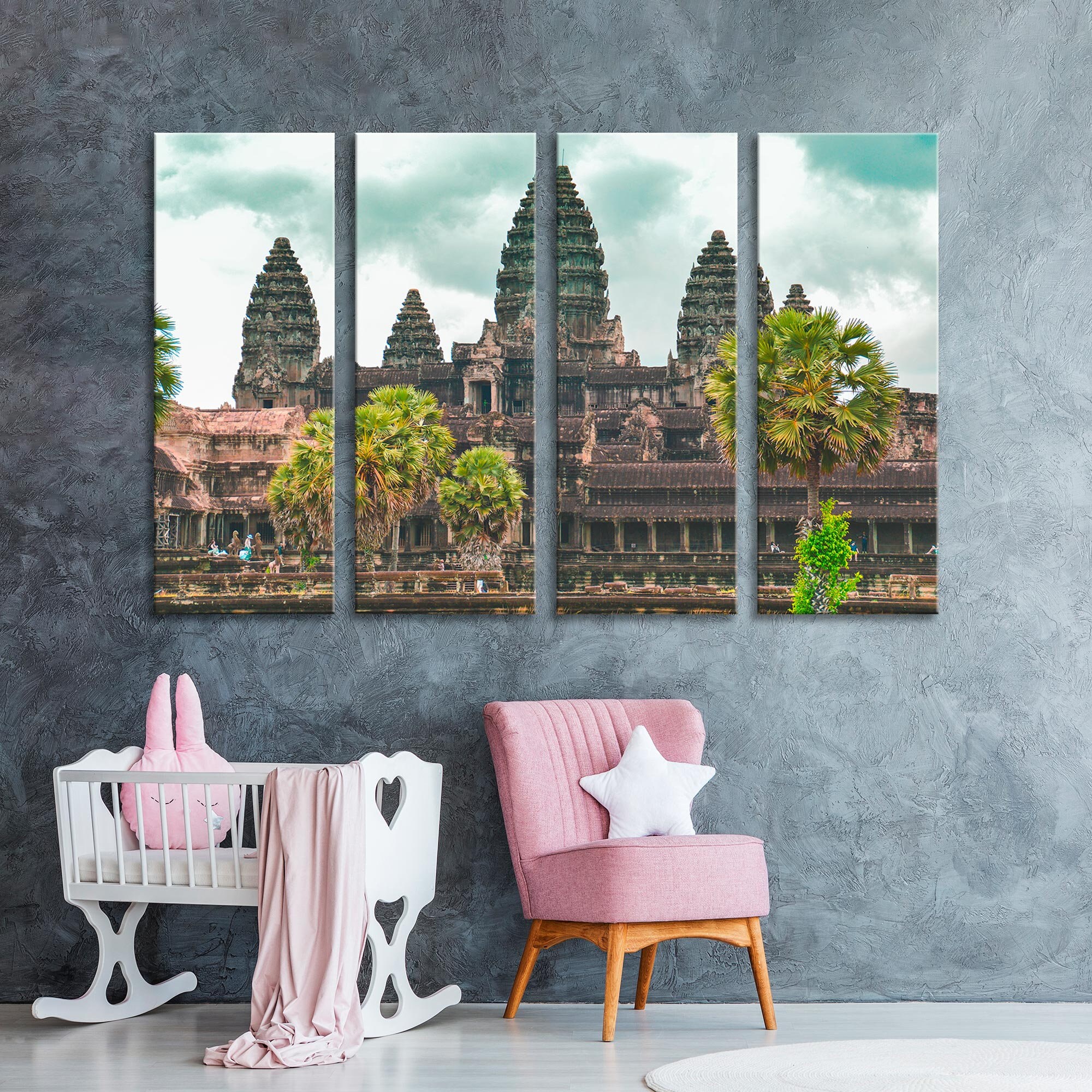Angkor Wat Siem Reap Canvas Print, Angkor Wat Wall Art, Architecture ...