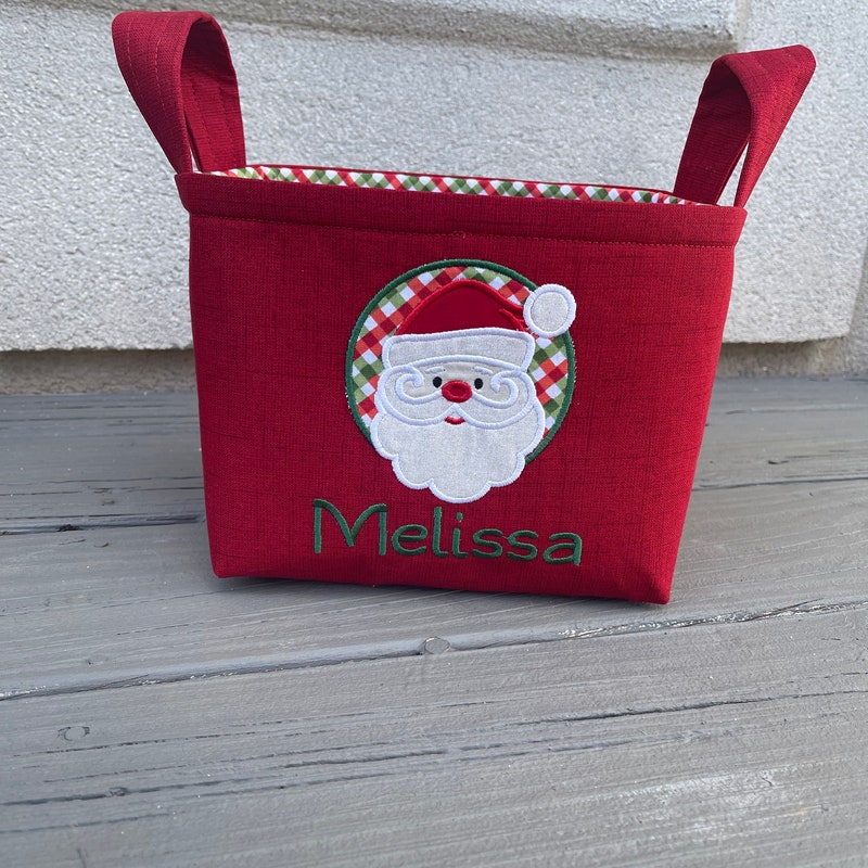 Santa Basket - Etsy