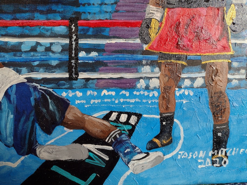 Boxing Fight, Sports Painting, Boxing Ko,boxer Art,boxing Championship ...