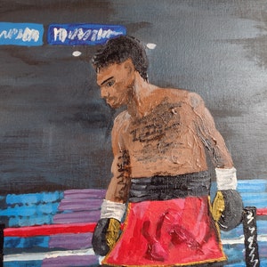 Boxing Fight, Sports Painting, Boxing Ko,boxer Art,boxing Championship ...