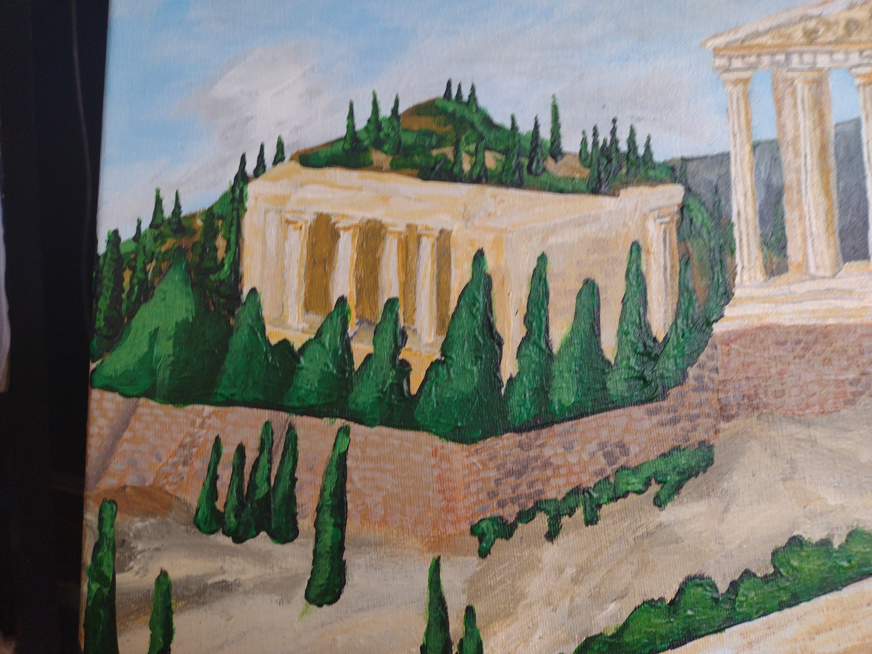 Athens Ruins Greece Temple Acropolis Art Ruins of Athens Travel Art ...