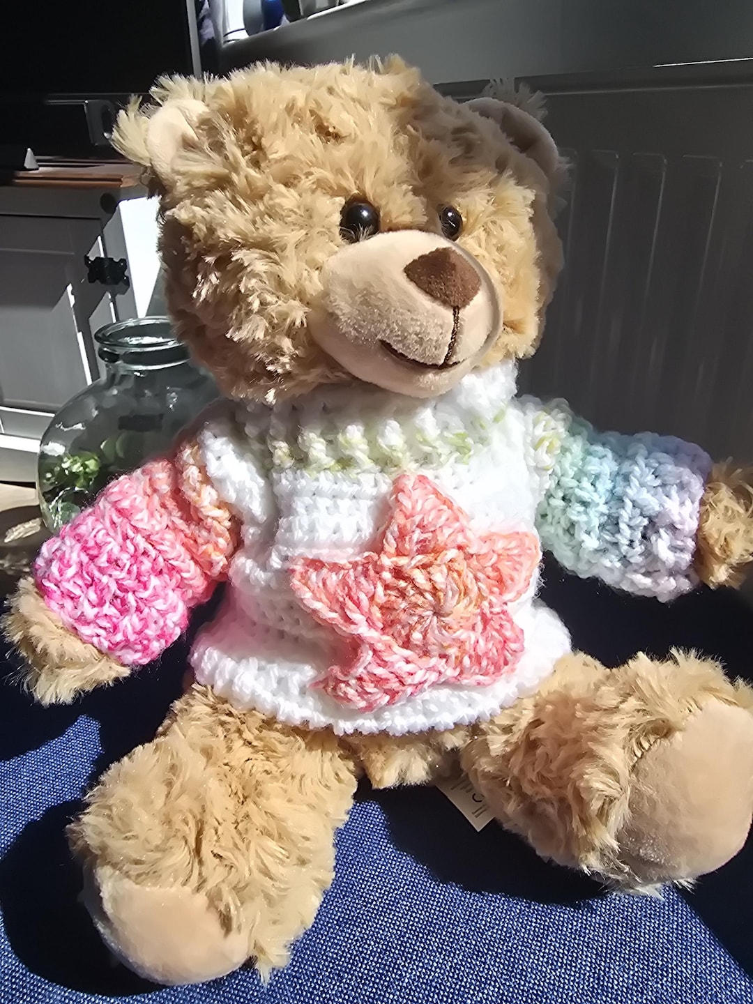 Teddy Bear Clothes. Teddy Jumper. Bear Jumper. Hand Crochet. Handmade ...