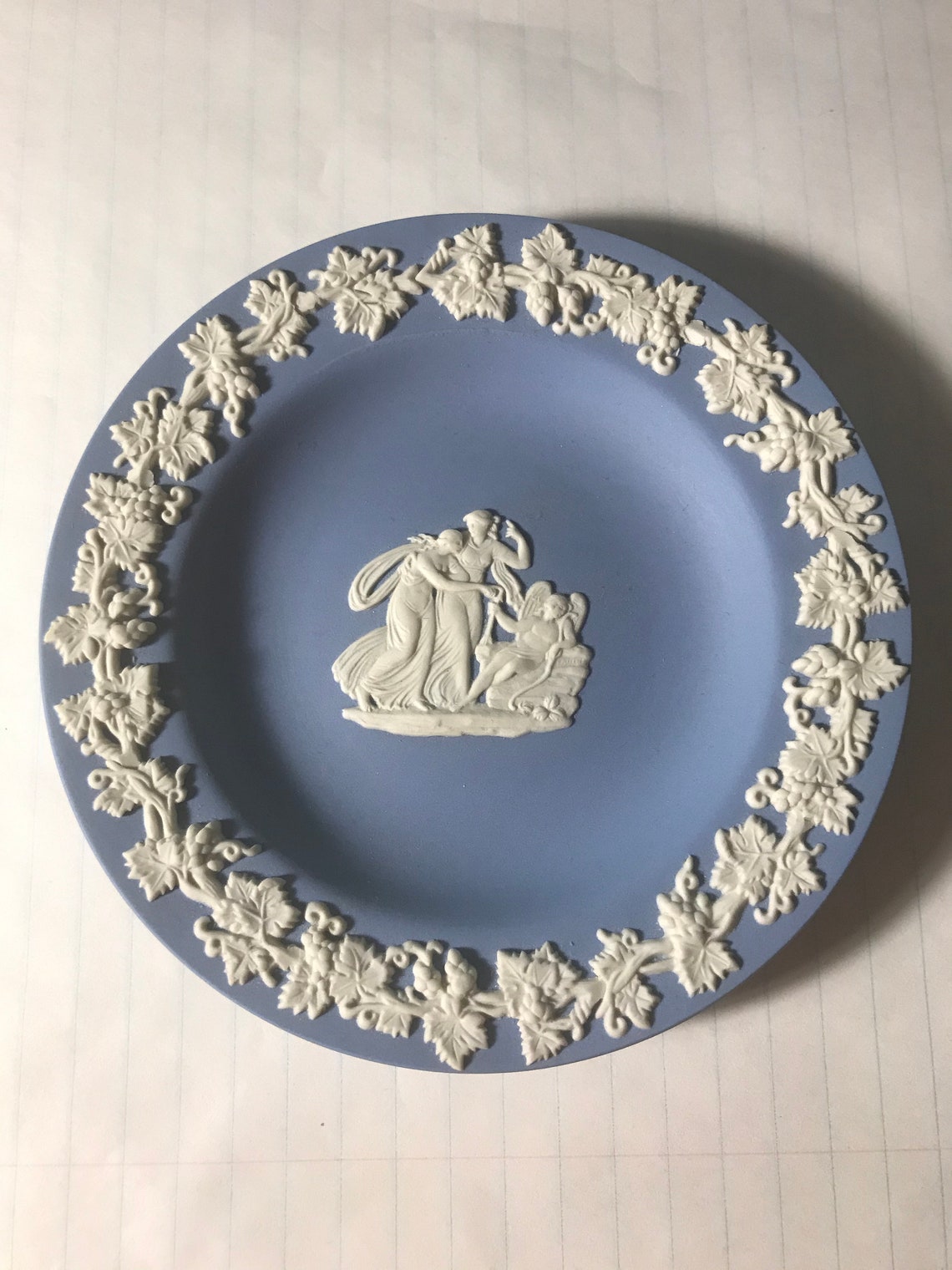 Wedgwood Jasperware Blue Small Plate - Etsy España