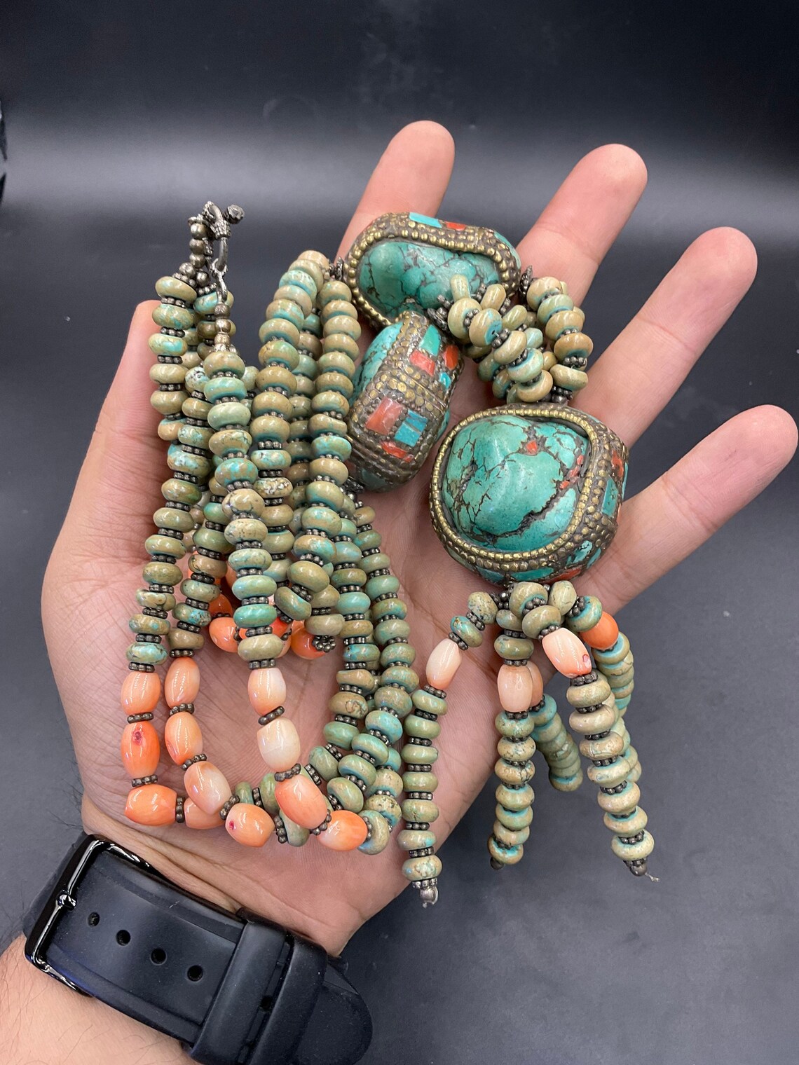 Beautiful Very Unique Old Vintage Tibetan Natural Turquoise - Etsy