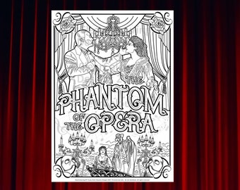 Art & Collectibles Prints Phantom of the Opera Print Musical Theatre ...