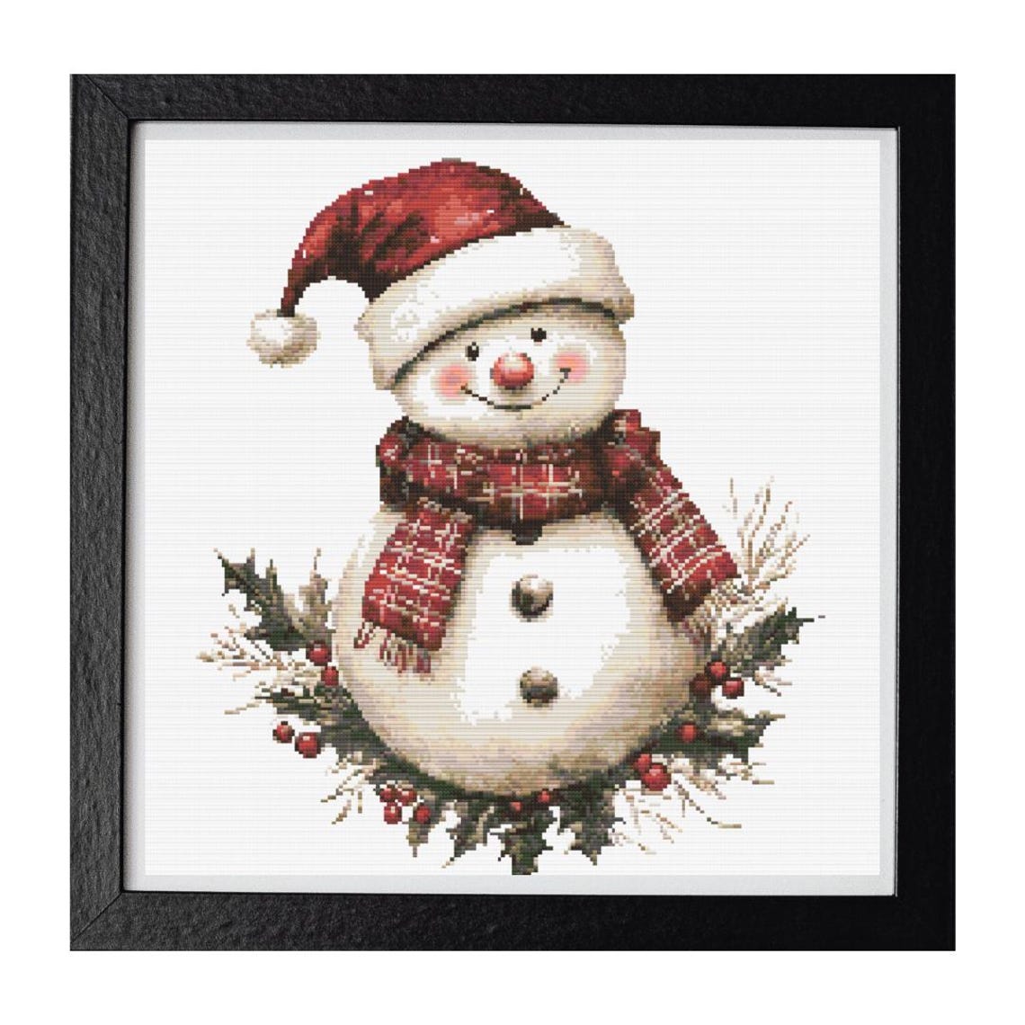 Snowman Cross Stitch Pattern - Christmas Snowman. PDF Instant Digital ...
