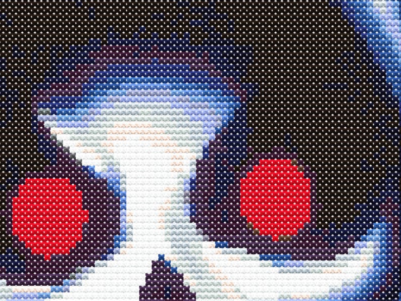 Creepy Grim Reaper Cross Stitch Pattern With Yellow Boots and Shredded ...