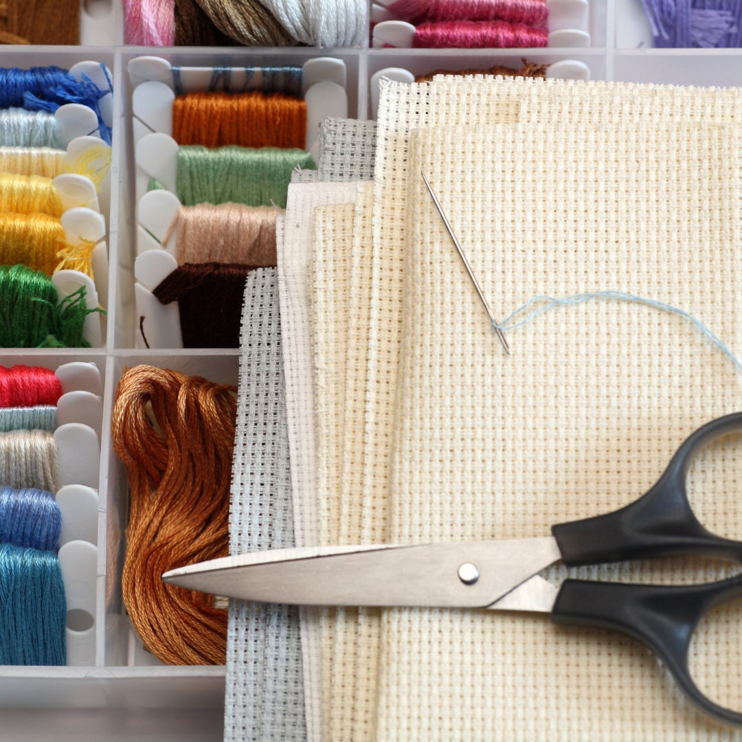 Cliffside Wildflowers Cross Stitch Pattern - Coastal Landscape Scene ...