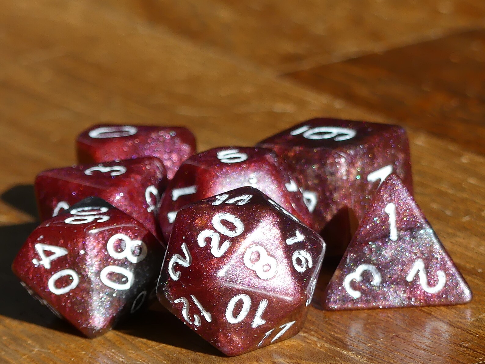 DEMON DICE Handmade Resin 7 Dice Set for Dnd Pathfinder - Etsy