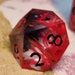 BLOOD DICE Handmade Resin 7 Dice Set for Dnd, Dungeons and Dragons ...