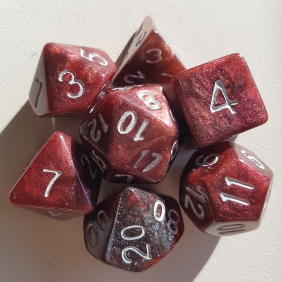 DEMON DICE Handmade Resin 7 Dice Set for Dnd Pathfinder | Etsy