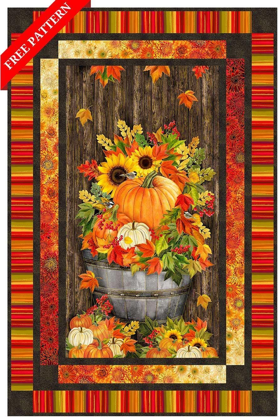 Fall is in the Air Fall Inclination Kit 36" X 55" Timeless Treasures - Etsy