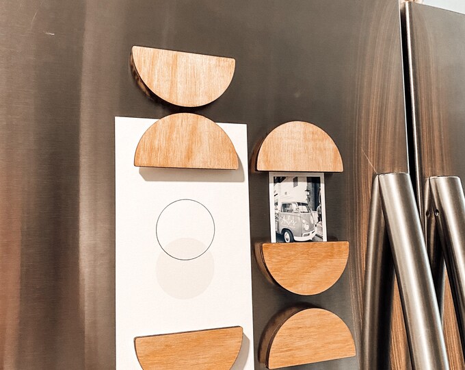 Minimal Half Moon Magnets, Magnet Set, Boho Magnet Set, Moon Magnet Set ...