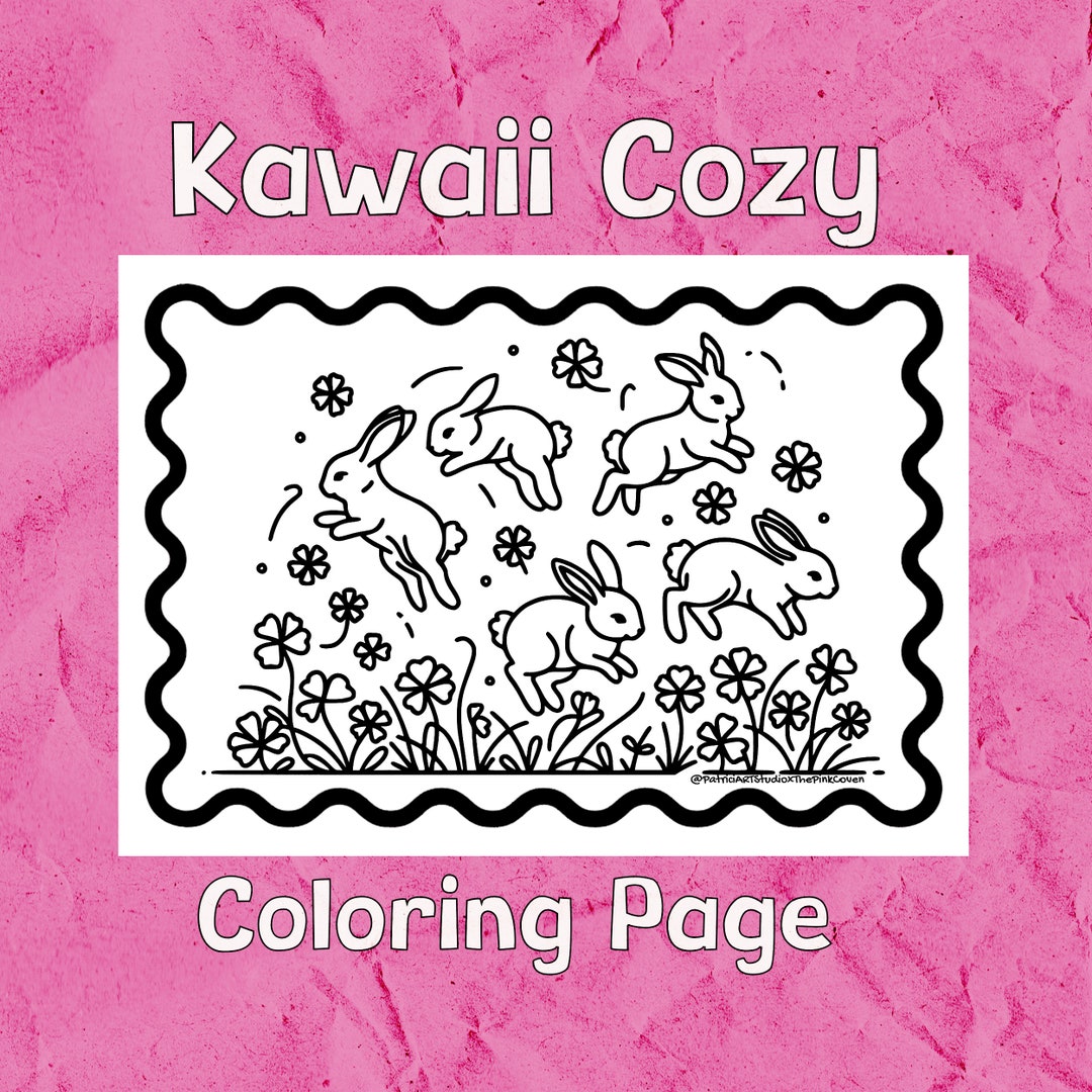 Cute Coloring Page Cozy Coloring Pages Kawaii Coloring Sheets Easy and ...