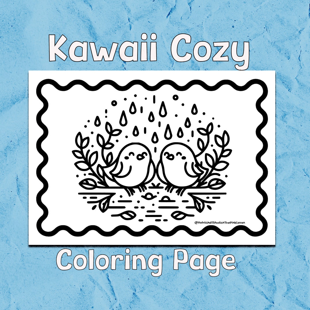 Cute Coloring Page Cozy Coloring Pages Kawaii Coloring Sheets Easy and ...