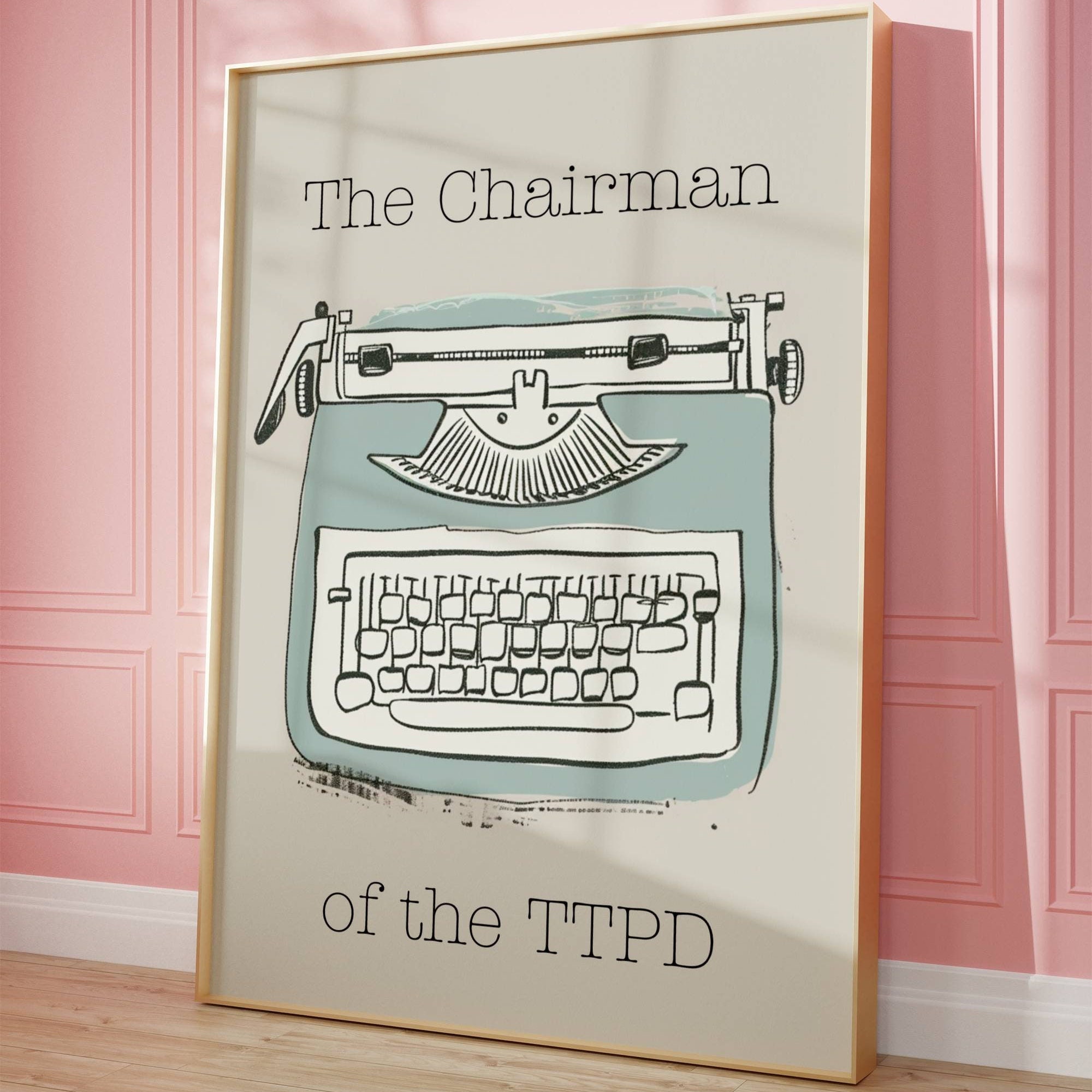 The Chairman of TTPD Print Taylor Swift Poster the Manuscript Room ...